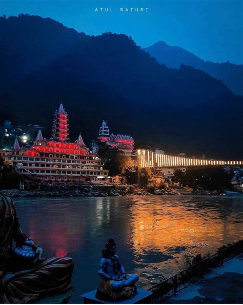 Rishikesh Night Vibes 💜 Uttarakhand India ———————————————————————— Photo By 📷 Atul Raturi