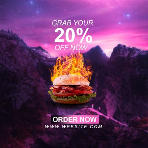 Social Media Post Design Restaurant Burger Manipulation By Mdaashiqul Islam On Dribbble