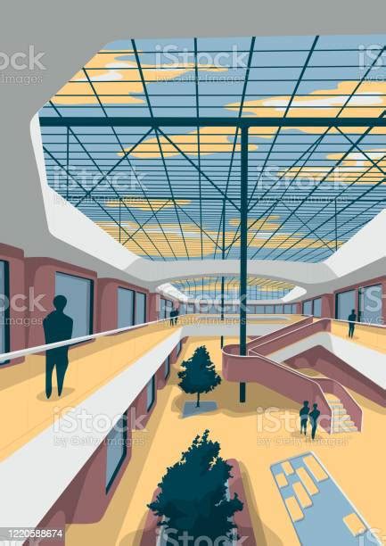 Ilustrasi Desain Interior Ilustrasi Stok Unduh Gambar Sekarang Pusat Perbelanjaan Toko