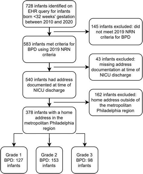 Flowchart Of Cohort Generation Flowchart Depicts Generation Of Bpd Download Scientific Diagram