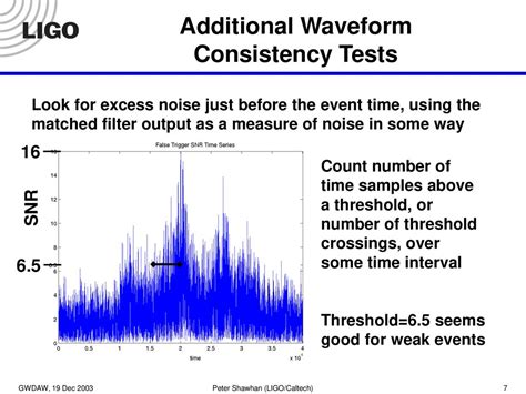 inspiral waveform consistency tests ppt download