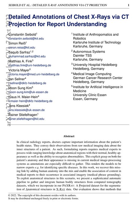 Detailed Annotations Of Chest X Rays Via Ct Projection For Report