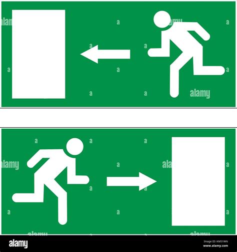 Emergency Exit Route Signs