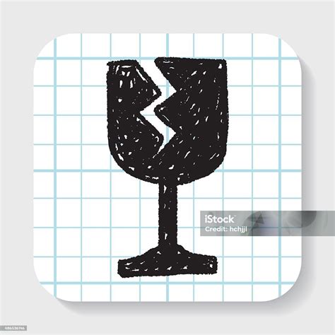 Fragile Glasses Doodle Stock Illustration Download Image Now 2015