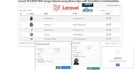 Laravel 10 Crud With Image Upload Using Jquery Ajax With Sweetalert And Datatables Tutorial101