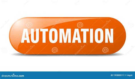 Automation Button Automation Sign Key Push Button Stock Vector Illustration Of Label