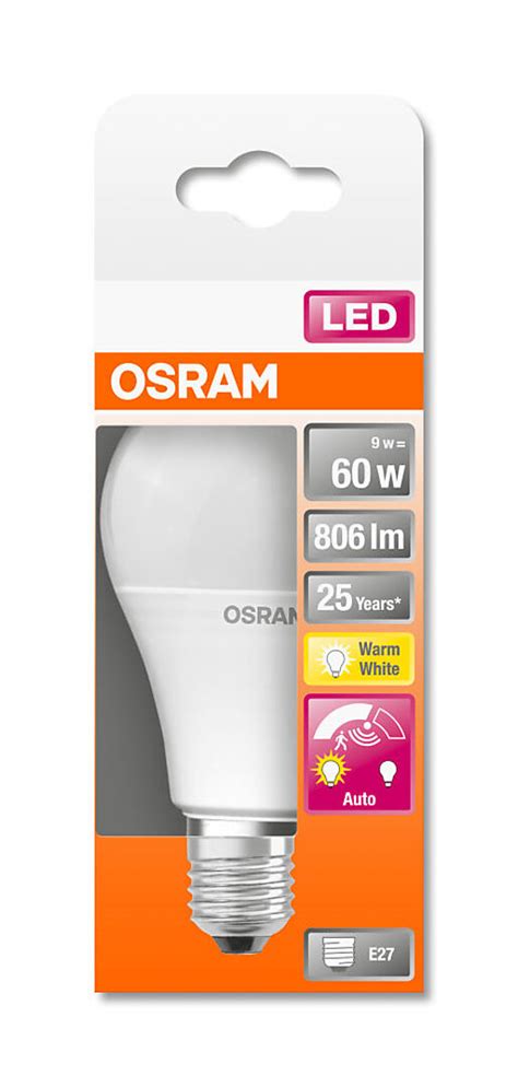 Osram Led Classic A 60 9w 2700k Motion Sensor E27 Jernia No