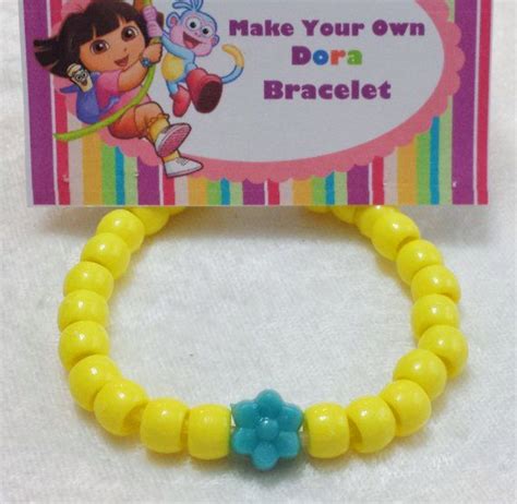 Party Pack Dora Bracelet Craft Kit Bracelet Crafts Dora Party Packs