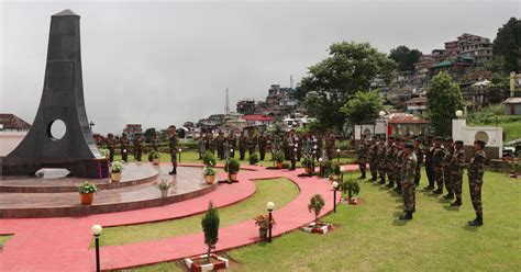 Assam Rifles Organized A Wreath Laying Ceremony