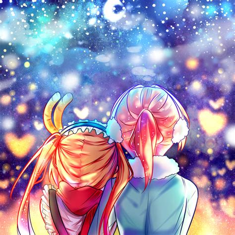 Tohru And Kobayashi Wedding Dragon Maid Christmas Tohru X Kobayashi