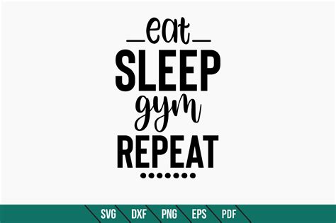 Eat Sleep Gym Repeat Graphic By Teeking124 · Creative Fabrica