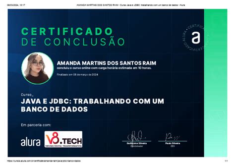 Curso Java E Jdbc Trabalhando Com Um Banco De Dados Alura Pdf