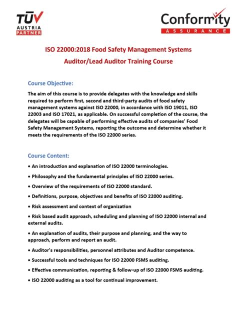 Iso 90012015 Auditorlead Auditor Training Course Pdf Audit Safety