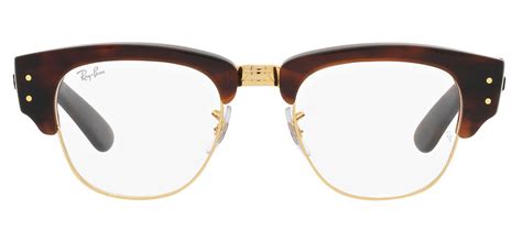 Ray Ban Rx0316v Mega Clubmaster Glasses Polished Tortoise On Gold
