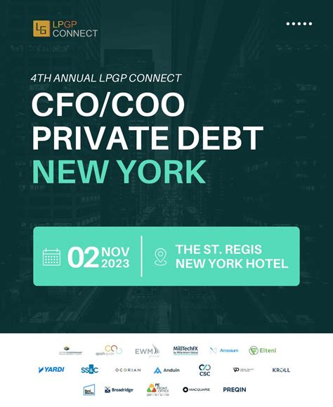 Lpgp Connect On Linkedin Lpgpconnect Cfocooevent Privatedebt Financialleaders Networking…