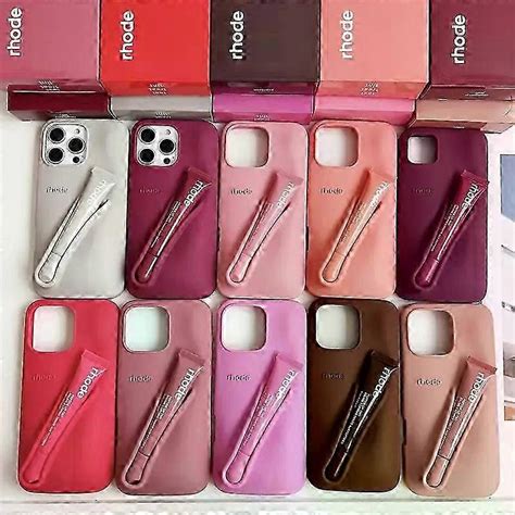 Rhode Lip Gloss Gray Phone Case For Iphone 16 15 14 13 12 11 Pro Max