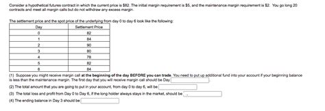 Solved Consider A Hypothetical Futures Contract In Which The Chegg