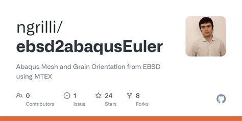 Github Ngrilli Ebsd Abaquseuler Abaqus Mesh And Grain Orientation From Ebsd Using Mtex