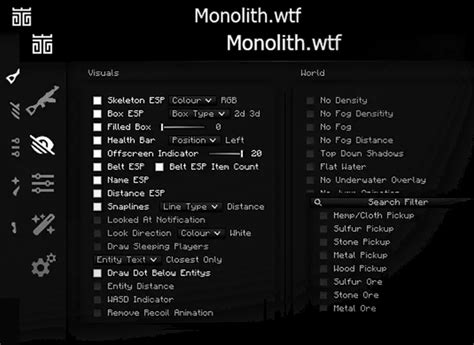 Rust [monolith] Приватные читы для разных игр