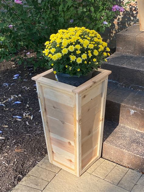 Tall Cedar Planter Boxes Etsy