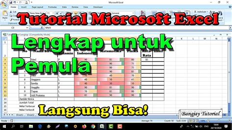 Tutorial Belajar Microsoft Excel Lengkap Untuk Pemula Yang Harus