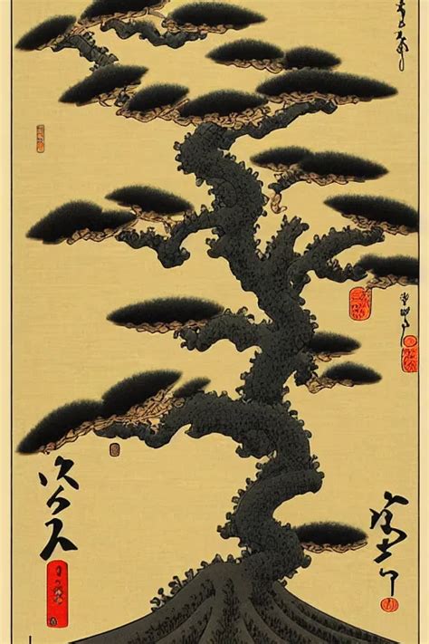 A Tree Ukiyo E Intricate Elegant Highly Stable Diffusion