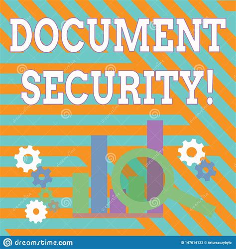 Text Sign Showing Document Security Conceptual Photo Means In Which Important Documents Are
