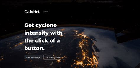 GitHub Cycloneintensity CrossKnotHacks Cyclonet CycloNet Is A Deep Learning Based Web App For