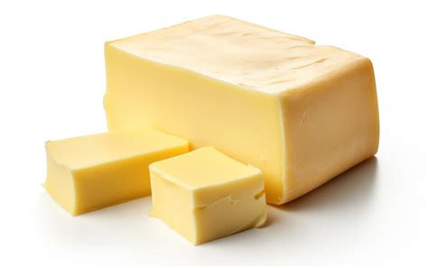 Block Of Butter And Two Cubes Of Butter Premium Ai Generated Image