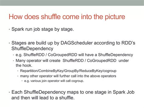 Spark Shuffle Introduction Ppt