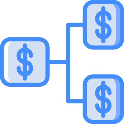 Money Tree Basic Miscellany Blue Icon