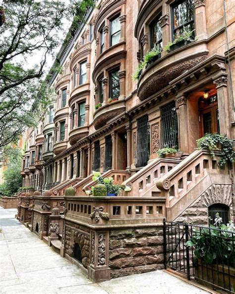 Spectacular Row Of Brownstones On The Upper West Side