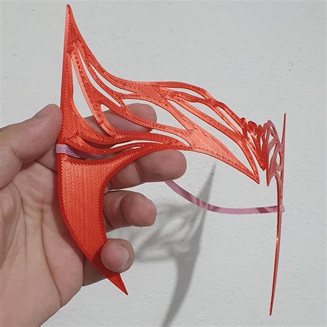 STL File Scarlet Witch Crown Wanda Tiara Headpiece Multiverse Of Madness Inspired Flat