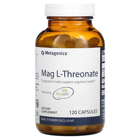 Metagenics Mag L Threonate 120 Capsules