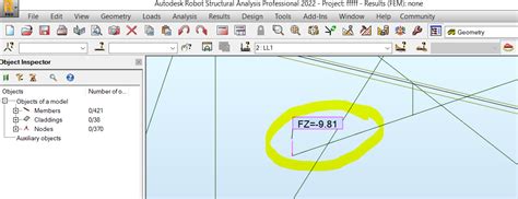 Robot Structural Analysis에서 모형 계산 후 적용된 모든 하중에 대해 표시되는 값 감소