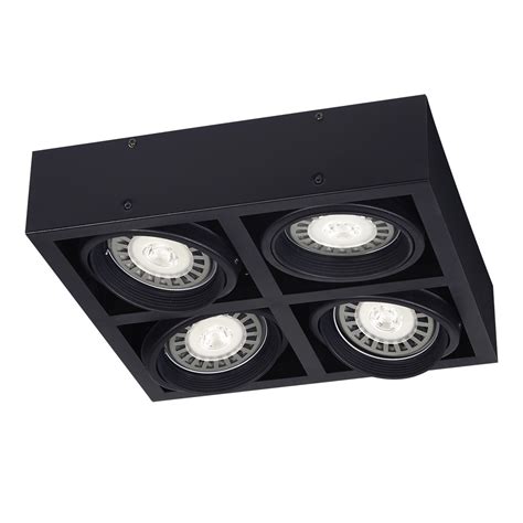 Aplique Plafon Techo Cardanico Ar111 Box 4 Luces Apto Led TECNOPOINT