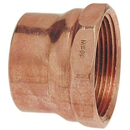 Nibco 9032 2 In DWV Wrot Copper Female Adapter Walmart Com Copper Fittings Copper Tubing