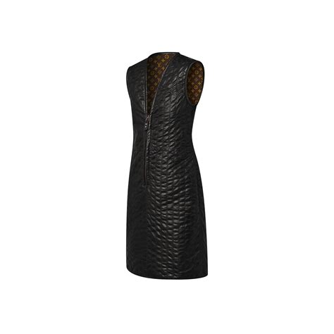 Pinstripe Leather Fitted Dress Women Ready To Wear Louis Vuitton