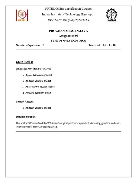 Assignment 8 Solution Pdf Computing Computer Programming