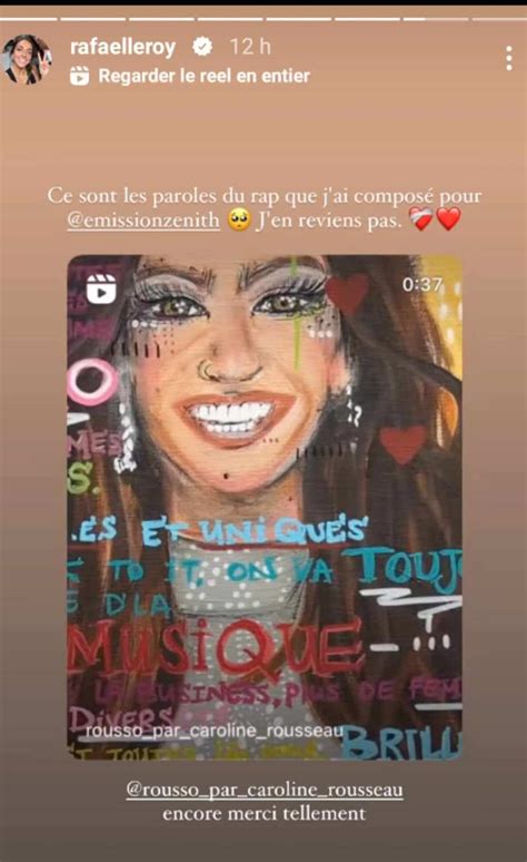Rafaëlle Roy Reçoit Un Hommage Inattendu De La Part Dune Abonnée Billie