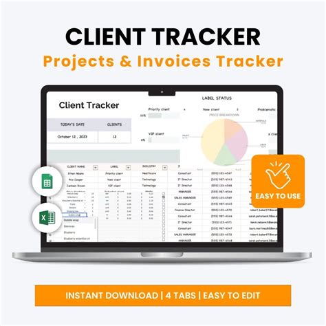 Client Tracker And Management Spreadsheet Fastexcel