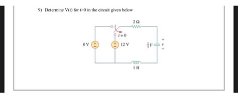Solved Determine V T For T In The Circuit Given Below Chegg