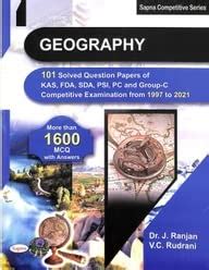 Geography 103 Solved Question Papers Of Kas Fda Sda Psi Pc Group C