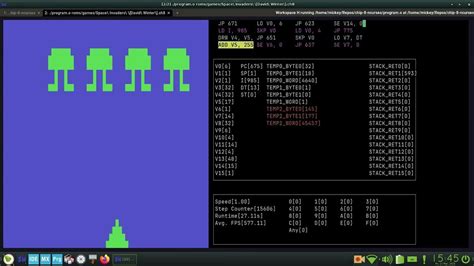 Chip 8 Emulator In The Terminal Using Ncurses Youtube