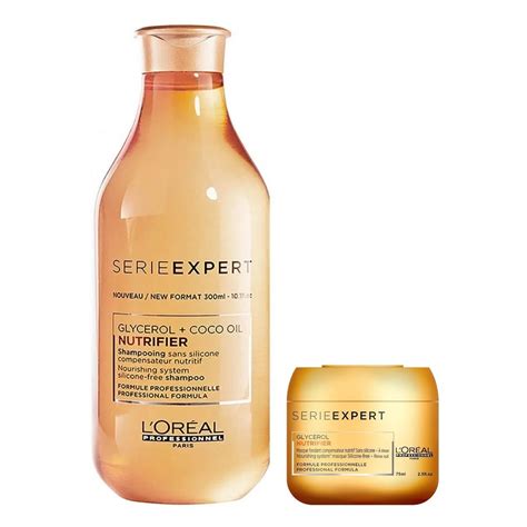 Shampoo Mascarilla Para Cabello Seco Loreal Nutrifier Cosmobela