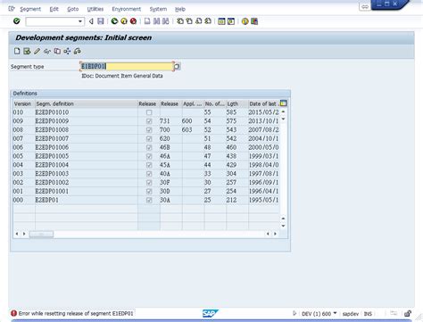 Solved How To Cancel The Sap Standard Segment Release Sap Community
