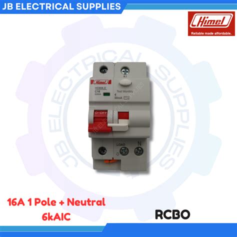 Himel Residual Current Operated Circuit Breaker RCBO Pole Neutral Lazada PH