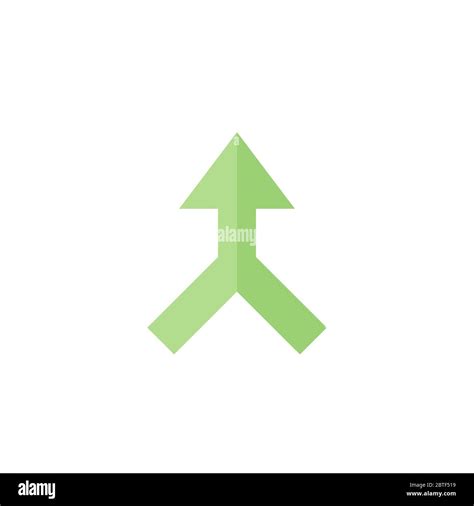 merged arrow vector icon symbol isolated on white background stock