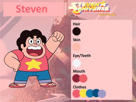 Steven Universe Color Guide Steven By Pr45arts On Deviantart