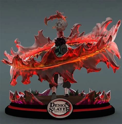Demon Slayer Tanjiro Vs Rui 3d Printing Model Stl